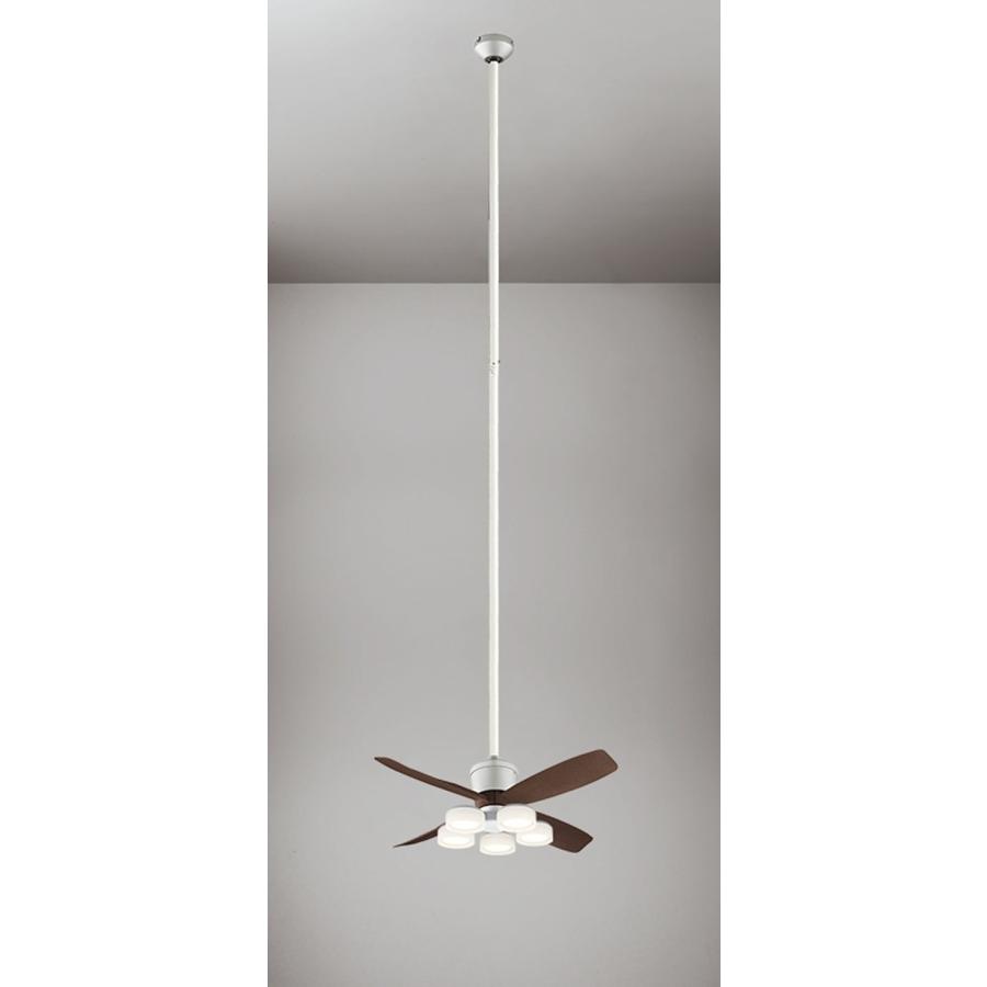 ODELIC 長期保証 高演色LED [R15]LED 5灯 DCモーター 大風量 吹き抜け 傾斜天井 オーデリック シーリングファン ライト OCB-333 : シーリングファン専門店ファズ ...