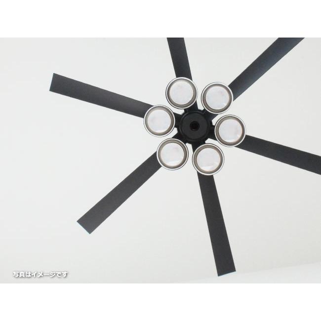 ODELIC 長期保証 高演色LED [R15] LED 6灯 明るい10畳 調光・光色切替 DCモーター 大風量 吹き抜け 傾斜天井 オーデリック シーリングファン ライト OLB-252 ...