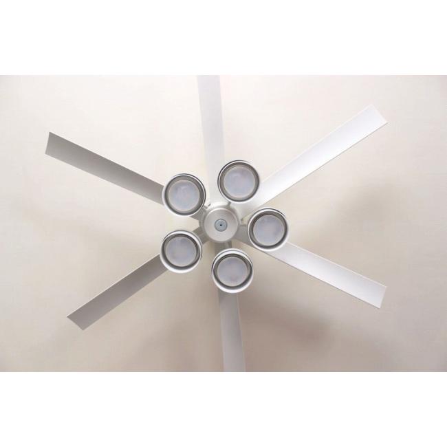 ODELIC 即日発送 長期保証 高演色LED [R15] LED 5灯 明るさ8畳 調光・光色切替 DCモーター 大風量 傾斜天井 オーデリック ホワイト シーリングファン ライト OLB ...