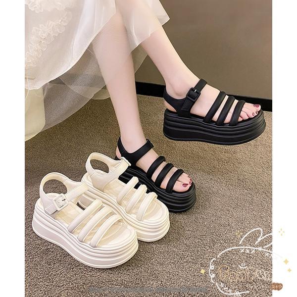 ストラップサンダル 厚底 美脚 夏くつファンファン fanfun : FanFunストア - 通販 - Yahoo!ショッピング