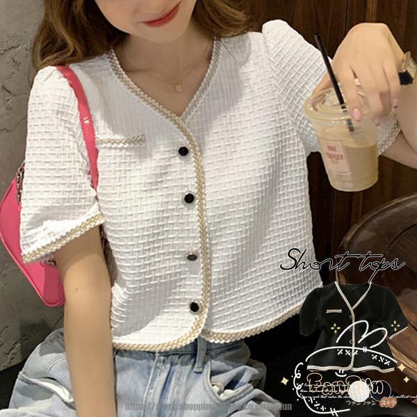 ツイード風半袖ジャケットレディースファンファン fanfun : FanFunストア - 通販 - Yahoo!ショッピング