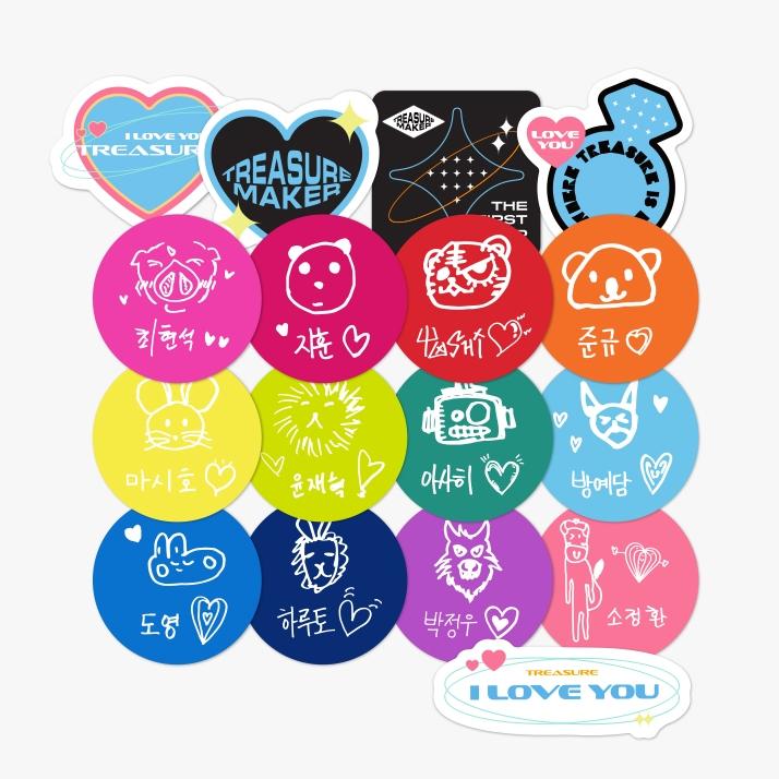 TREASURE [I LOVE YOU] STICKER [PATCHMANIA] / ステッカー : 韓流shop fani - 通販 ...