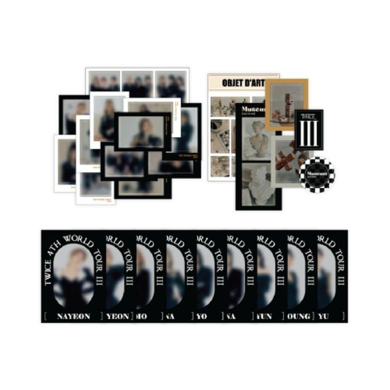 TWICE - MUSEUM PACK / 2021 4TH WORLD TOUR III ミュージアムパック ステッカー ミニフォト ...