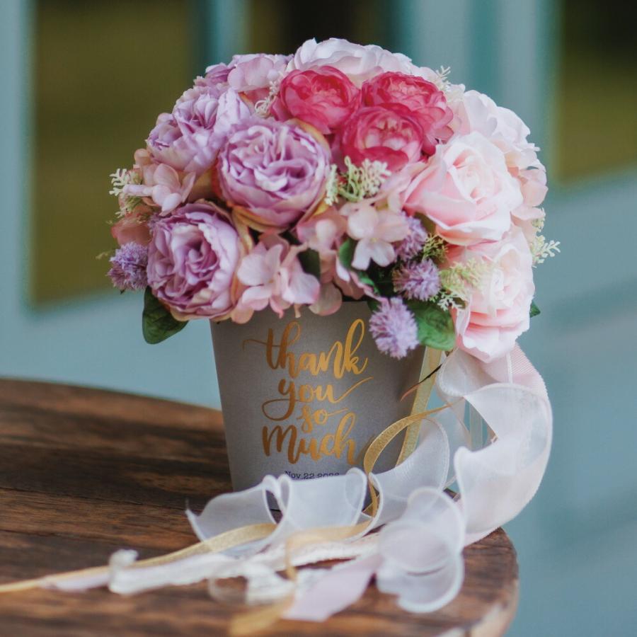 Prettie プリティエ 親愛なる人へ贈る花 結婚式 親 プレゼント 名前入り 贈呈品 ウェディング ギフト 披露宴 感謝 記念品 名入れ フラワー 花束贈呈 代わり : ギフトと雑貨ファン ...