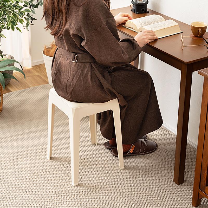 スタッキングスツール 6脚セット 座面高46cm 椅子 イス いす チェア おしゃれ シンプル 玄関 合皮 軽量 完成品 背もたれなし モダン ポイント利用 : FanRico 収納 寝具 ...