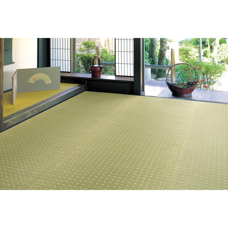 い草 ラグ カーペット ござ 本間 約 3畳 191×286cm おしゃれ 掛川織 日本製 国産 和柄 和モダン 和風 夏用 北欧 モダン イグサ ゴザ 抗カビ 消臭 : FanRico 収納 ...