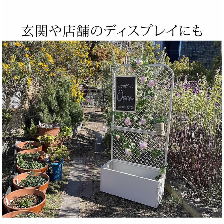 フェンス プランター台 BOX付き アイアン ワイド おしゃれ ラティス トレリス 高さ120 グリーンカーテン ハイタイプ 目隠し 遮光 園芸 日除け ポイント利用 : FanRico 収納 ...
