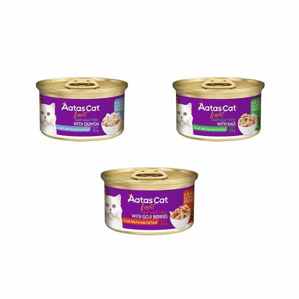 アタス キャット フード ソウルスーパーフード 80g 選べる3種類 グレインフリー 猫 ネコ オールステージ Aatas Cat ...
