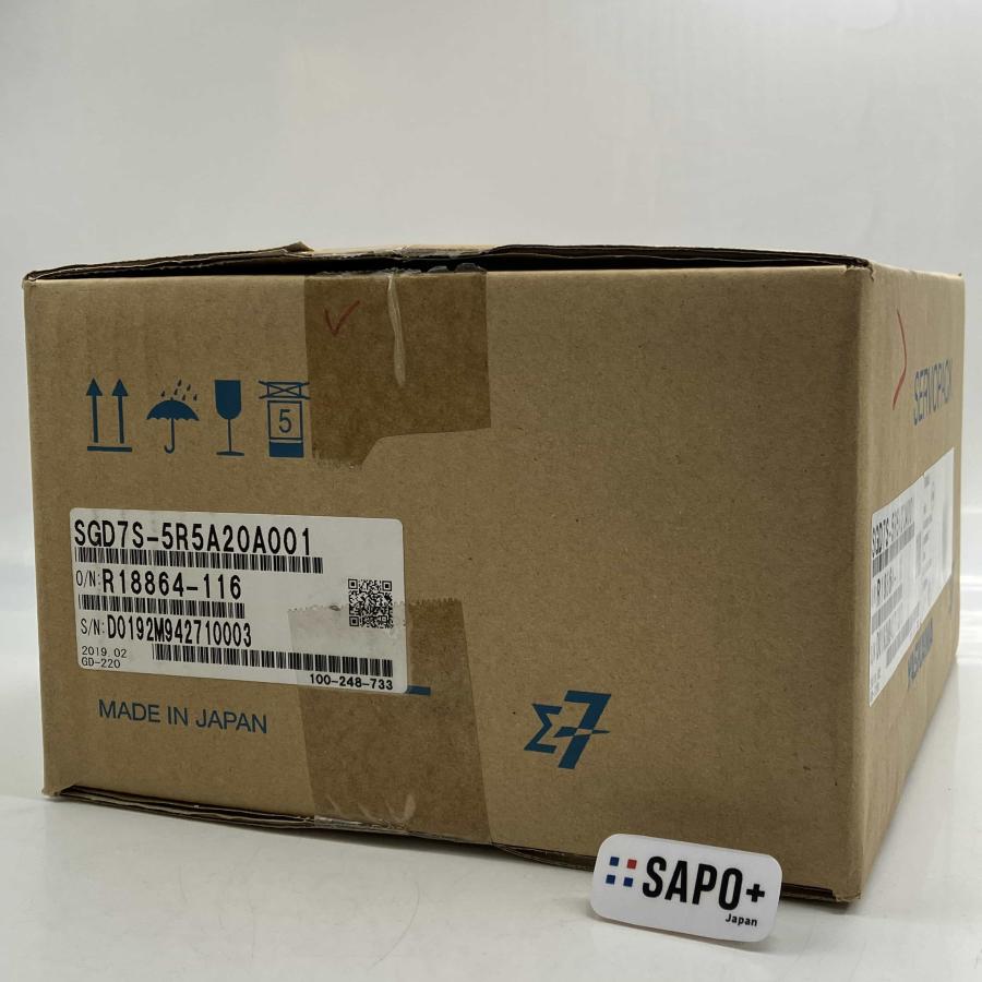 SGD7S-5R5A20A001 2019年製 箱破れ有/印字有 サーボパック 安川電機 サーボモーター (10973) : FAPサポタス ...