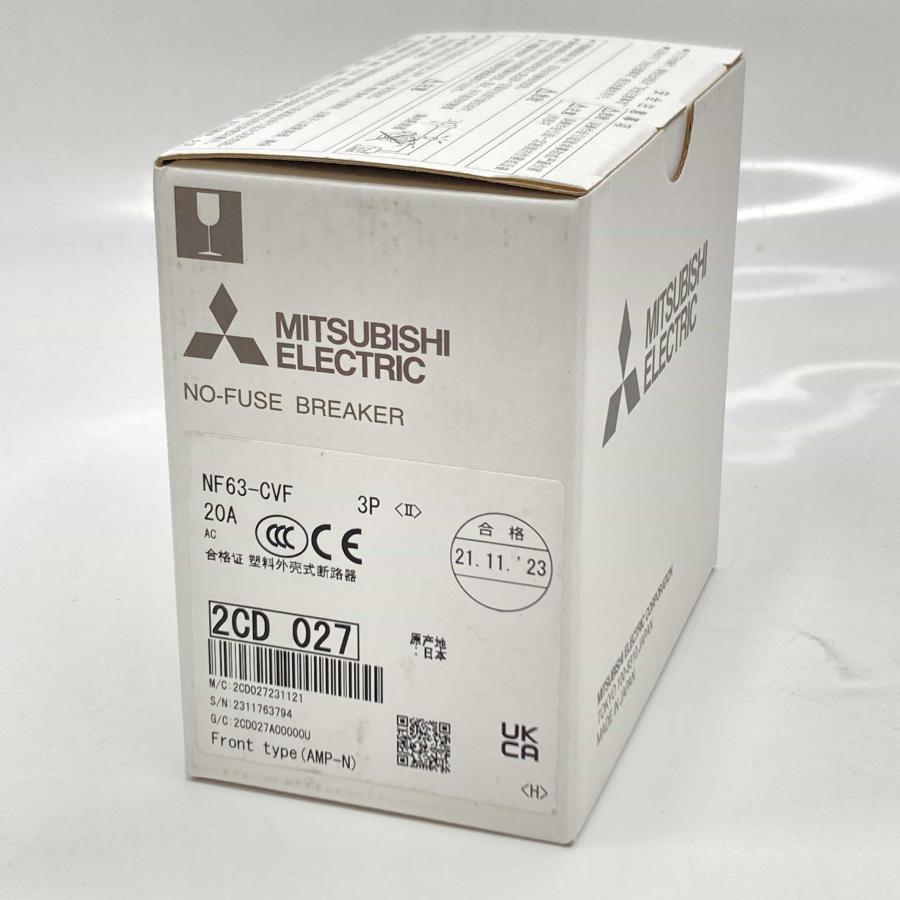 NF63-CVF 3P 20A ノーヒューズ遮断器 Fstyle NF-Cシリーズ (経済品) 三菱電機 漏電遮断器 (4015) : FAPサポタス - 通販 - Yahoo!ショッピング