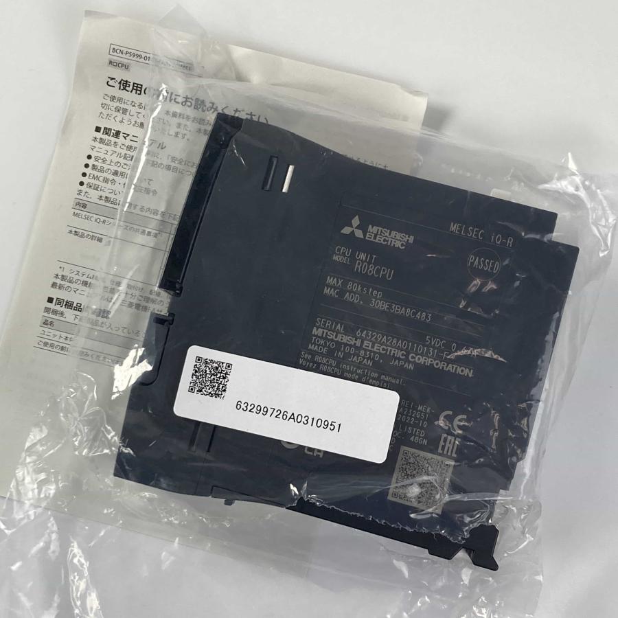 R08CPU 2022年製 箱無未使用品 MELSEC iQ-Rシリーズ シーケンサCPUユニット 三菱電機 PLC(8063) : 8063 ...