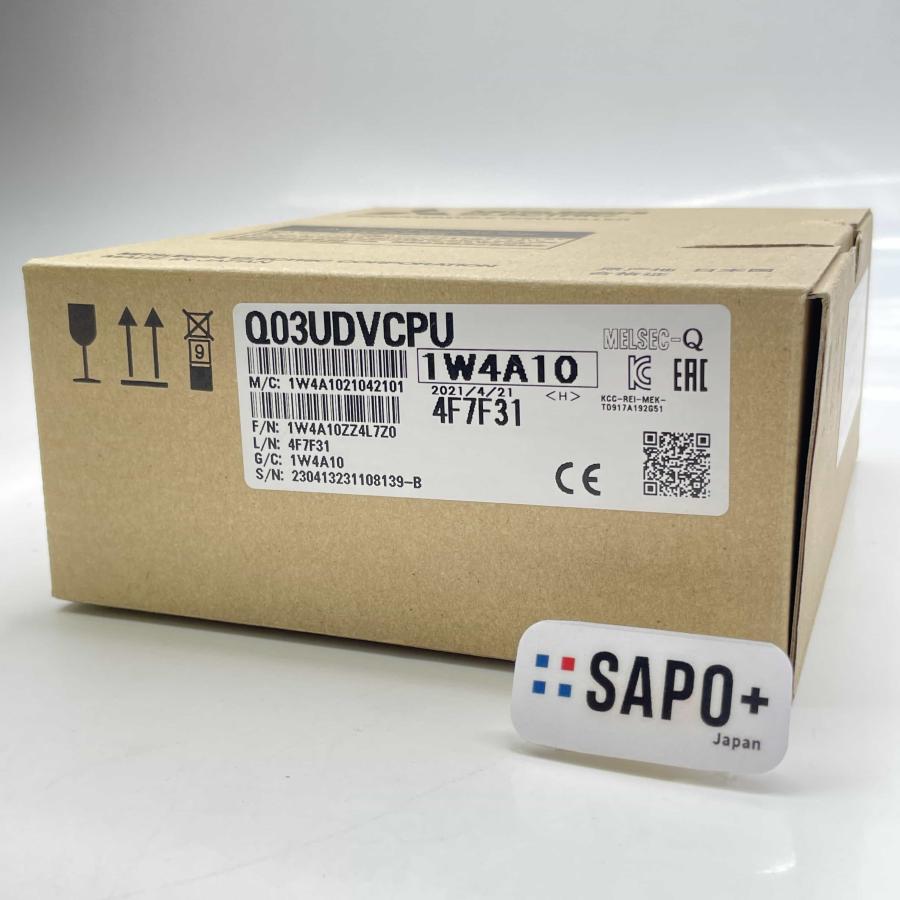 Q03UDVCPU 2021年製 MELSEC-Qシリーズ ユニバーサルモデルQCPU 三菱電機 PLC (9643) : FAPサポタス ...