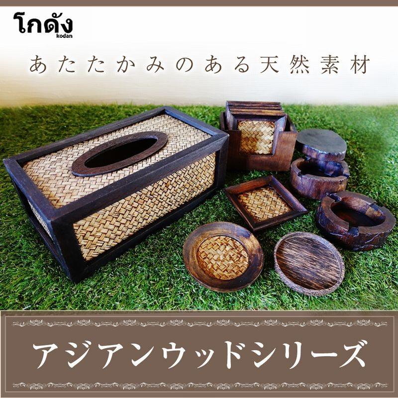 ジャムジュリー＆バンブー ウッドコースター 木製コースター jamjuree tree＆bamboo 丸タイプ 天然木 無垢材 ナチュラル ...