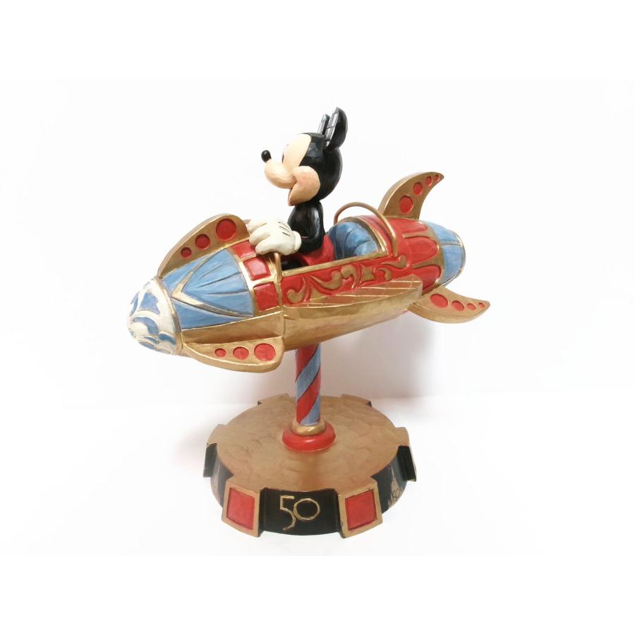 ディズニー・トラディション ミッキー アストロ・オービター アトラクション WDW 50周年記念 Jim Shore ジム・ショア フィギュアリン Astro Orbitor : FAR ...