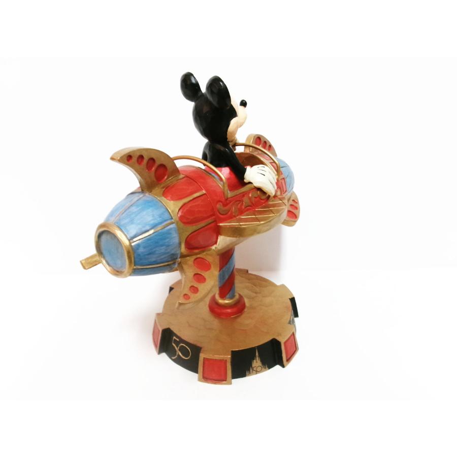 ディズニー・トラディション ミッキー アストロ・オービター アトラクション WDW 50周年記念 Jim Shore ジム・ショア フィギュアリン Astro Orbitor : FAR ...