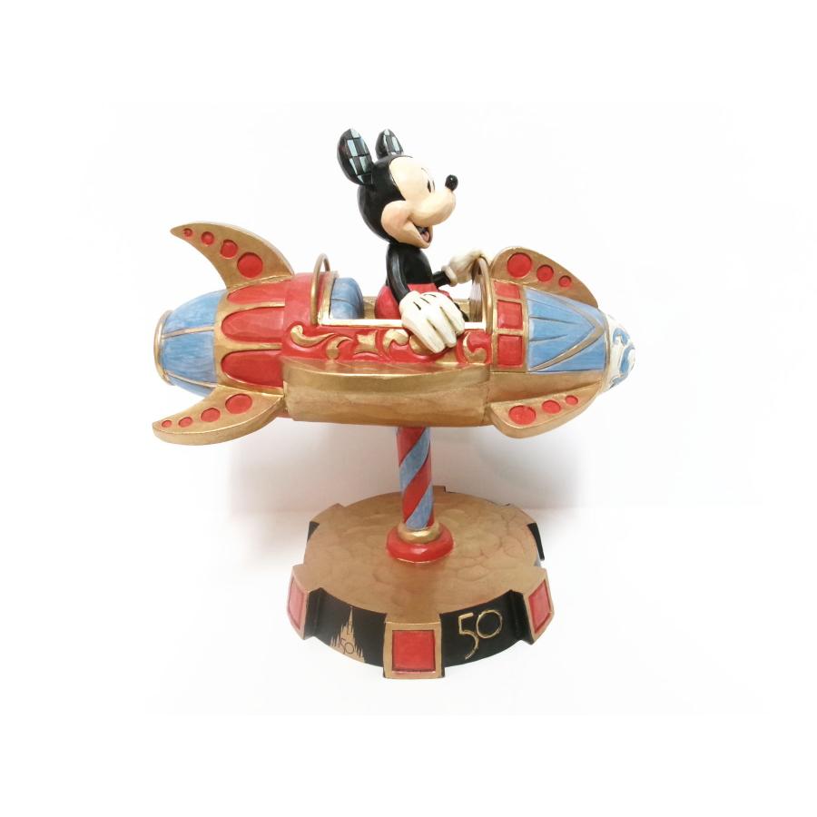 ディズニー・トラディション ミッキー アストロ・オービター アトラクション WDW 50周年記念 Jim Shore ジム・ショア フィギュアリン Astro Orbitor : FAR ...