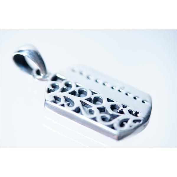 ラインキュービックジルコニアストーンアレンジ＆2シルバーライン ブラックシェル(アワビ貝) プレートシルバージュエリーペンダント (メンズ ...