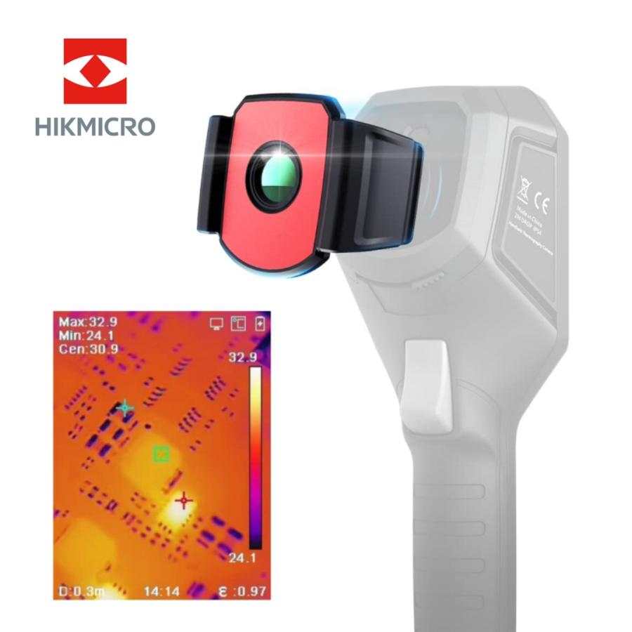 HIKMICRO HM-B201-MACRO マクロレンズ Bシリーズ【B10 B20 B11 B1L】対応 0.12x拡大 30mm作業距離 100μmスポットサイズ-20℃~150℃温度 ...
