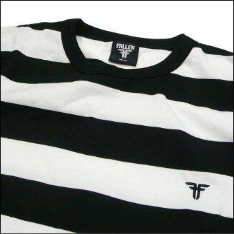 新作 FALLEN STRIPED ボーダーTシャツ フォールン カットソー アメカジ スケートシューズ スケーター ビンテージ ファーレン ...