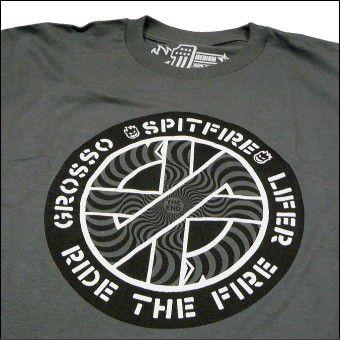 新作 SPITFIRE【スピットファイヤー】GROSSO プリントTシャツ BIGHEAD SK8ファッション スケボーブランド スケーター ...