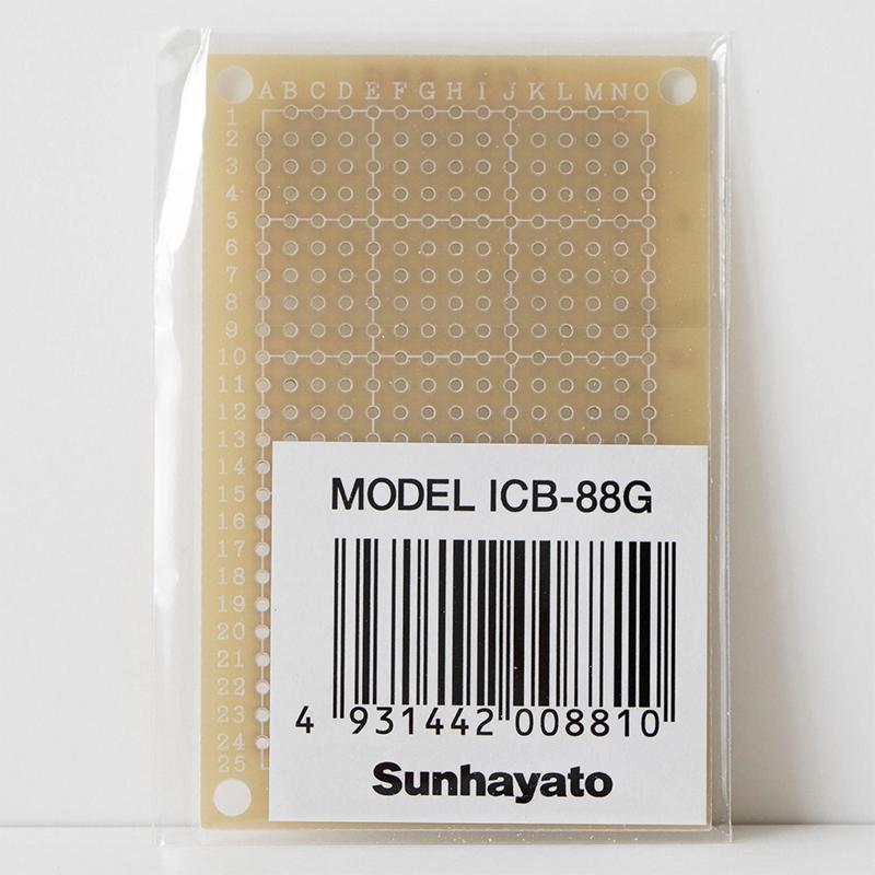 サンハヤト ICB-88 小型ユニバーサル基板 紙フェノール : FA-Ubon Yahoo!店 - 通販 - Yahoo!ショッピング