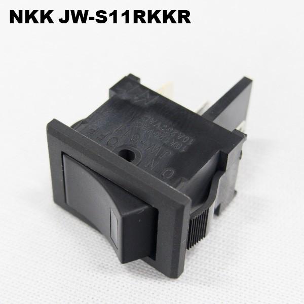 NKKスイッチズ JW-S11RKKR Sタイプ 部分照光LED赤 全モールドロッカスイッチ はんだ端子・タブ端子#187兼用 単極単投ON-OFF 10A 125V AC : FA-Ubon ...