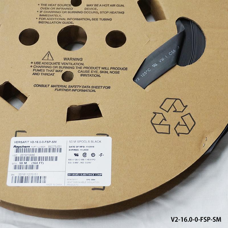 レイケム V2-16.0-0-FSP-SM（50mリール巻） 黒色 VERSAFIT V2 薄肉厚熱収縮チューブ16.9→8.0mm : FA-Ubon Yahoo!店 - 通販 ...