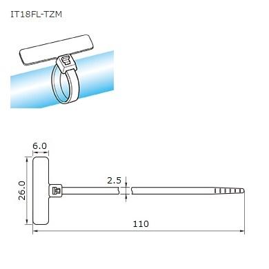 ヘラマンタイトン IT18FL-TZM（100本入） 結束バンド マーキングタイ 結束径φ1.0〜25mm : FA-Ubon Yahoo!店 - 通販 - Yahoo!ショッピング