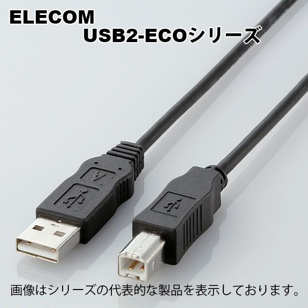 ELECOM エレコム USB2-ECO20 USB2.0対応 USBケーブル（ABタイプ） 2m : FA-Ubon Yahoo!店 - 通販 - Yahoo!ショッピング