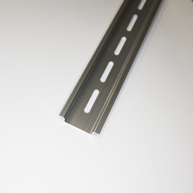 カメダデンキ DA-141 DINレール JIS規格C2812・DIN規格準拠35mm幅 アルミ合金 長穴タイプ 1m : 1746158 ...