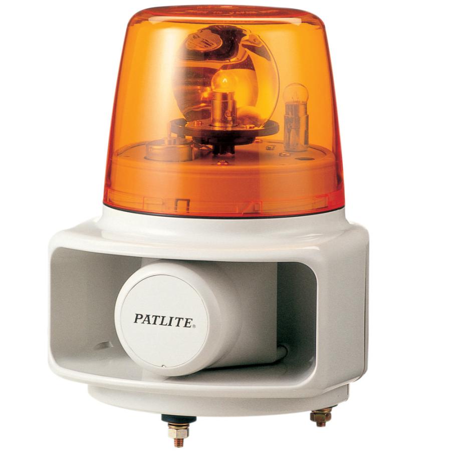 パトライト RT-100A-Y ホーンスピーカ一体型回転灯付電子音報知器 Φ162 音圧105dB AC100V 黄色 電球 音色Aタイプ : FA-Ubon Yahoo!店 - 通販 ...