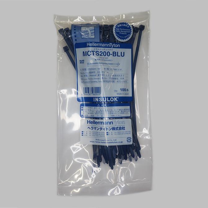 ヘラマンタイトン MCTS200-BLU（100本入） 結束バンド メタルコンテントタイ 全長202mm 青 : FA-Ubon Yahoo!店 - 通販 - Yahoo!ショッピング