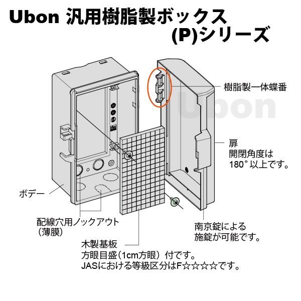 Ubon（ユーボン） P16-353A-U プラボックス（ホワイトグレー） : FA-Ubon Yahoo!店 - 通販 - Yahoo!ショッピング
