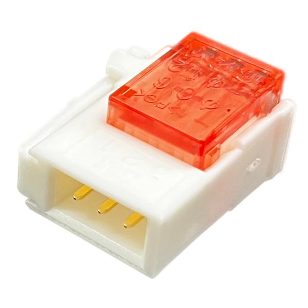 ユーボン 37A03-E121-W00（10個入） ワイヤーマウント プラグ e-CON準拠コネクタ（3ピン）AWG30-24公称断面積0.05-0.2被覆外径φ0.6-1.2mm : FA ...