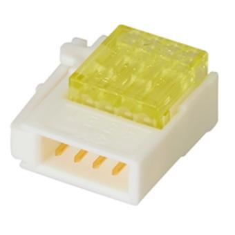 ユーボン 37A04-D162-W00（10個入） ワイヤーマウント プラグ e-CON準拠コネクタ（4ピン）AWG26-20公称断面積0.12-0.5被覆外径φ0.8-1.6mm : FA ...