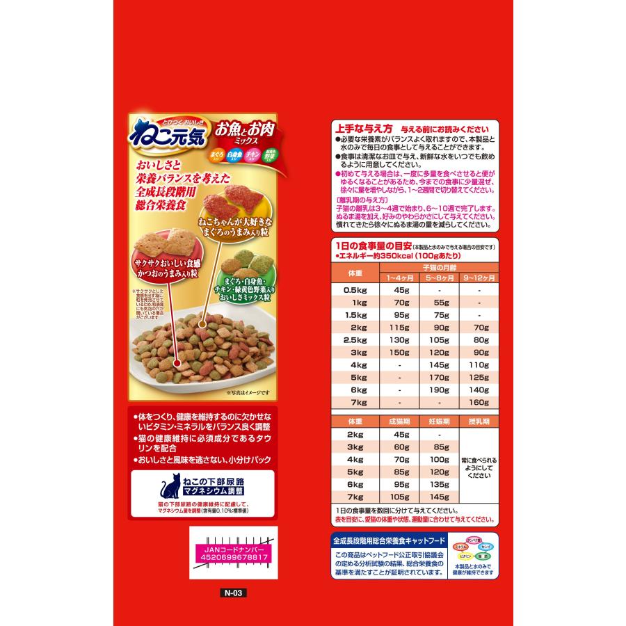 ねこ元気お魚とお肉ミックスまぐろ・白身魚・チキン・緑黄色野菜入り2.0kg [trmt] : Fav - 通販 - Yahoo!ショッピング