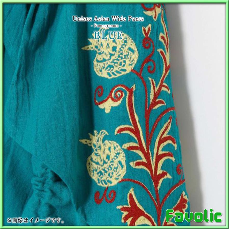 スナールパンツ ザクロ ワイドパンツ 刺〓 ルエルパンツ レーヨン 麻 花柄 メンズ レディース エスニック ヒッピー チャイハネ amina Favolic : FavolicGT-LINE ...