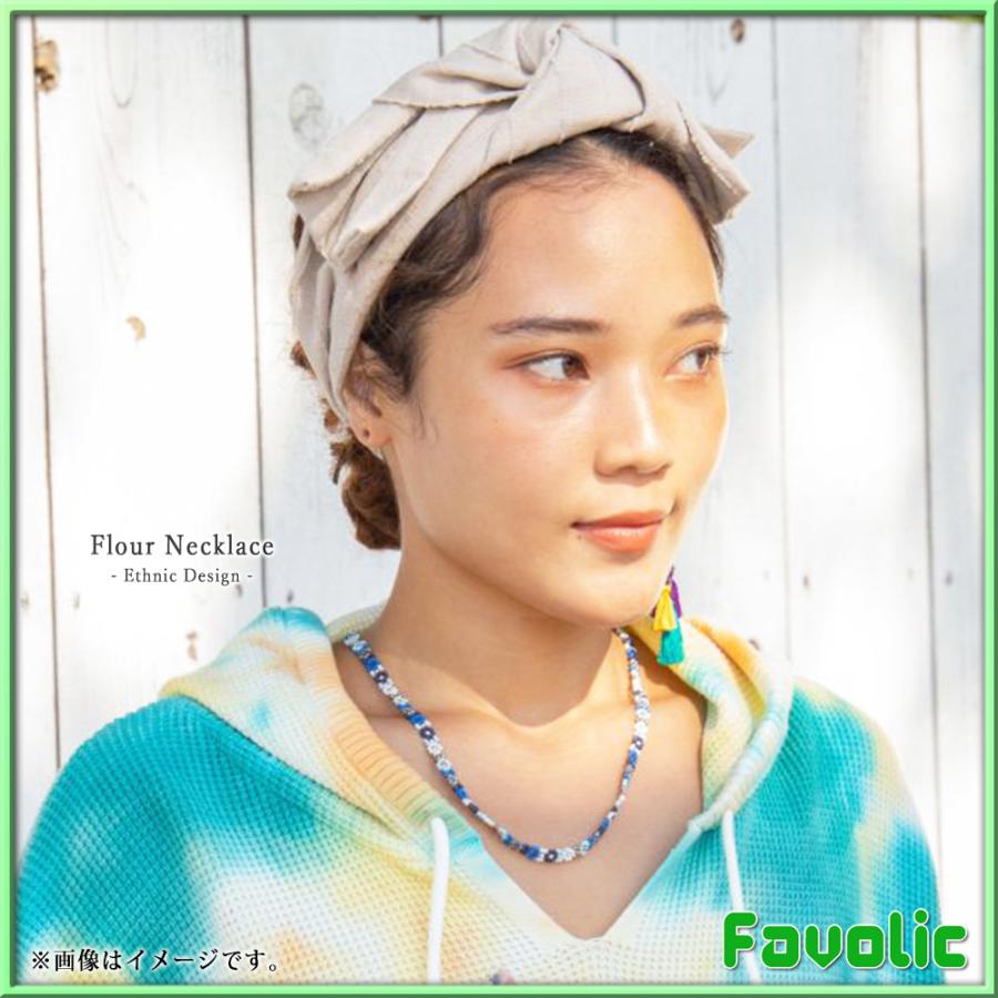 花型 ビーズ ネックレス フラワー 可愛い レディース メンズ エスニック アクセサリー アジアン ヒッピー リゾート amina チャイハネ Favolic : FavolicGT-LINE ...
