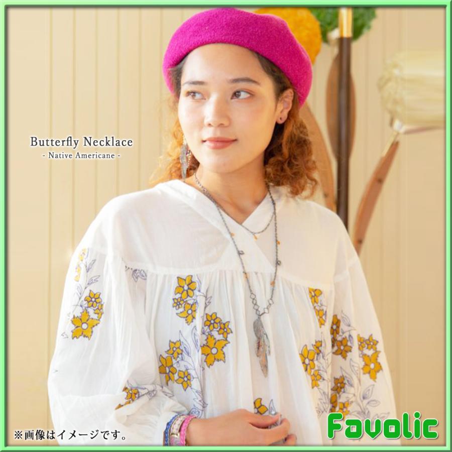 二連 メタルバタフライ ネックレス 蝶 可愛い レディース メンズ エスニック アクセサリー アジアン ヒッピー リゾート amina チャイハネ Favolic : FavolicGT ...