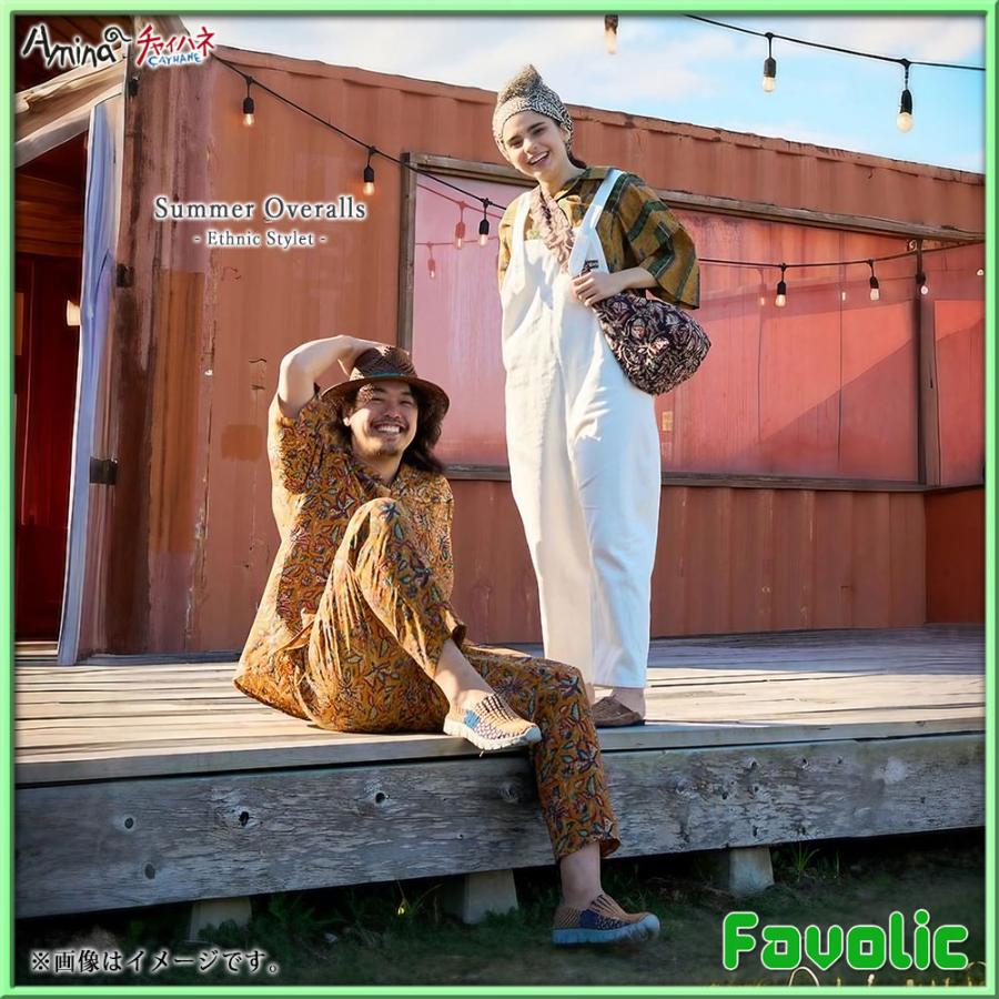レディース サロペット 薄手 コットン サマー オーバーオール 薄手 エスニック アウトドア キャンプ ボヘミアン アジアン 民族 amina チャイハネ Favolic : fv-amin ...