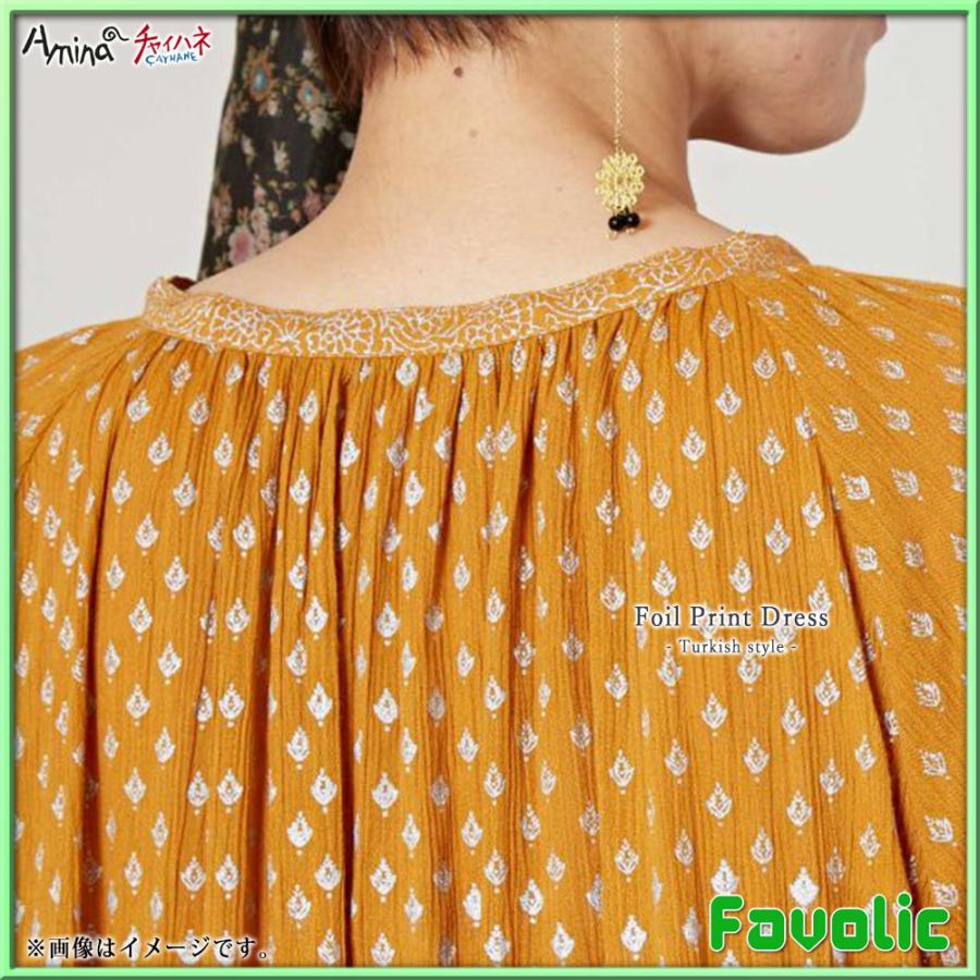箔プリント エスニック ワンピース トルコ カワイイ 変形 レーヨン 綿 レディース アジアン ヒッピー ボヘミアン 民族 amina チャイハネ Favolic : FavolicGT ...