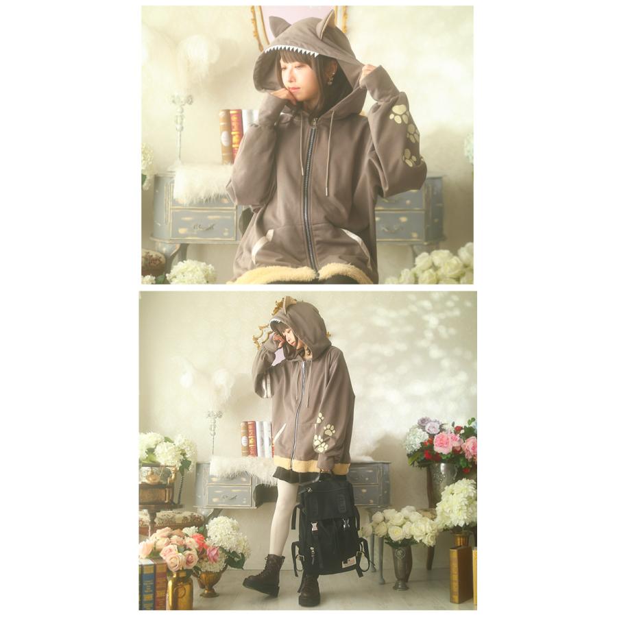 ＊Favoriteオリジナル＊mocoさんコラボ＊もふもふオオカミパーカー【2022年9月中旬新作】 :ffcomoco:Favorite - 通販 - Yahoo!ショッピング