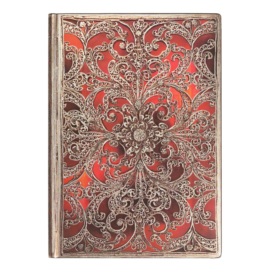 paperblanks ペーパーブランクス／FLEXIS ガーネット （ミディ／横罫） : Favorite Note - 通販 - Yahoo!ショッピング