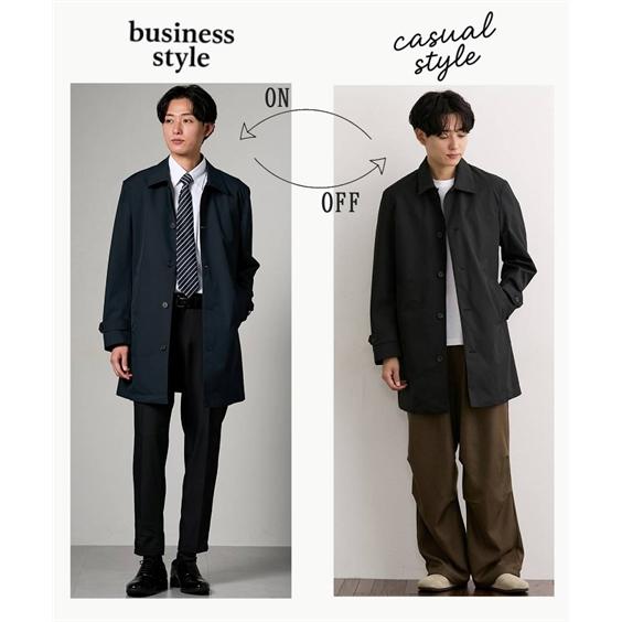 ニッセン（nissen） ステンカラーコート 3レイヤー はっ水 透湿 防風 M