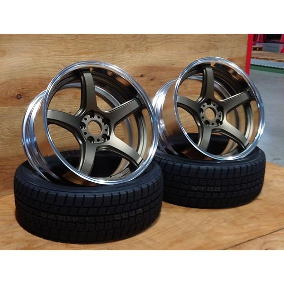 WORK 【在庫特価品】WORK エモーションT5R 2P 9.5J-18in 5H/114 インセット+12 アッシュドチタン(AHG) 2 ...