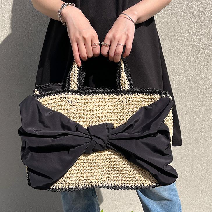 kakatoo カシュカシュ cache トートバッグ レディース a4 軽い 大容量 大きめ 肩掛け マチあり ペーパーバッグ リボン かわいい 夏 : FES - 通販 - Yahoo ...