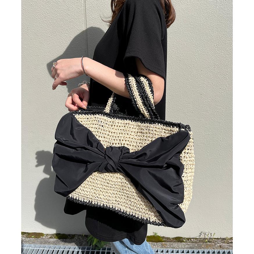 kakatoo カシュカシュ cache トートバッグ レディース a4 軽い 大容量 大きめ 肩掛け マチあり ペーパーバッグ リボン かわいい 夏 : FES - 通販 - Yahoo ...