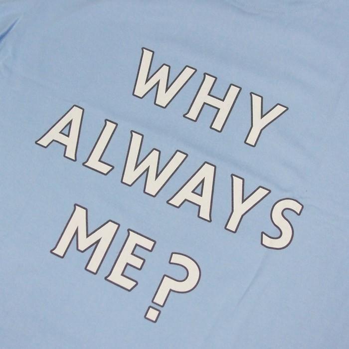 RE-TAKE(リテイク) バロテッリ マンチェスターシティ Why Always Me？ Tシャツ(スカイ)(SKY-PNN-1015 ...