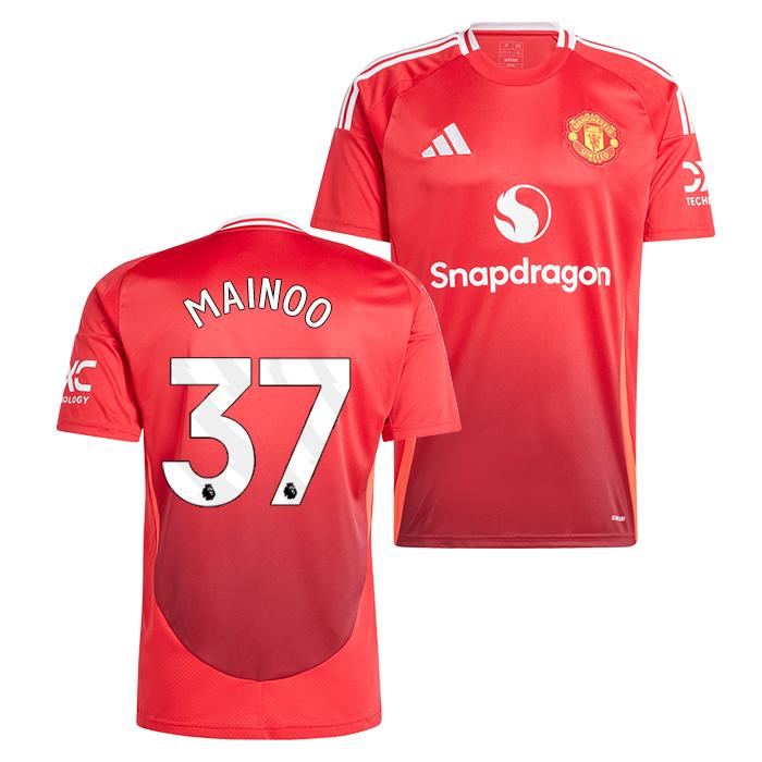 マンチェスターユナイテッド 24-25 ホーム 半袖 ユニフォーム No.37 メイヌー(adidas/アディダス)(IU1397/37M ...