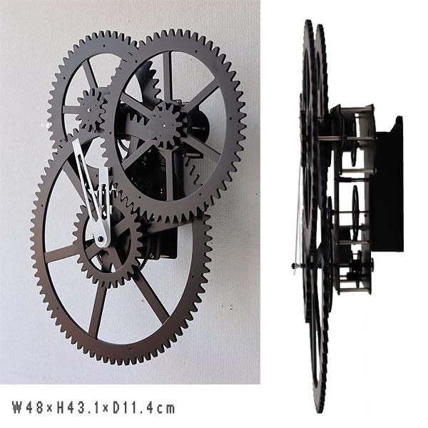 KIKKERLAND TRIPLE GEAR WALL CLOCK トリプルギアウォールクロック（壁掛け時計 ウォールクロック おしゃれ ...
